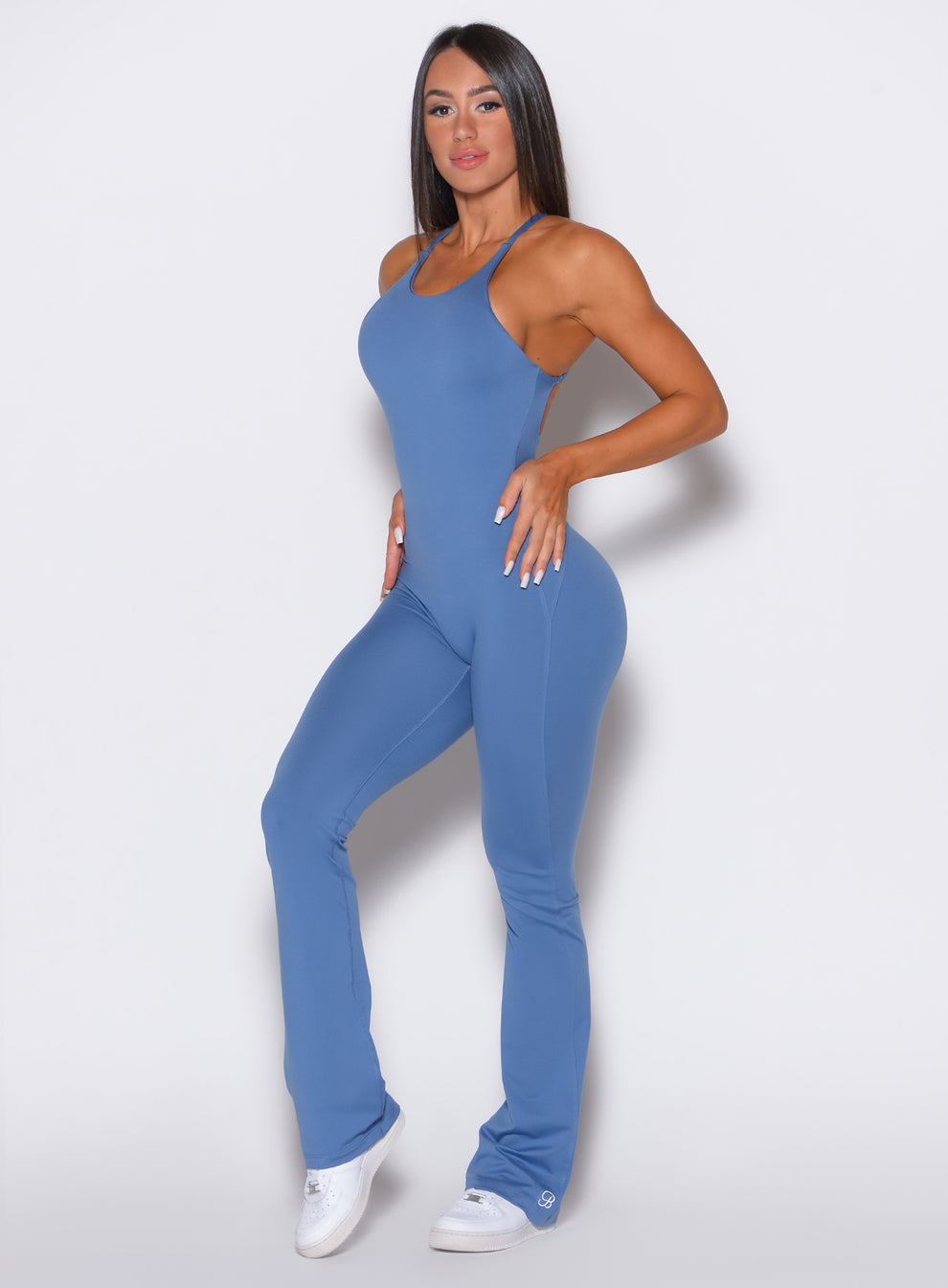 Bombshell Bunny Bodysuit | Dusty Blue | Bombshell Sportswear