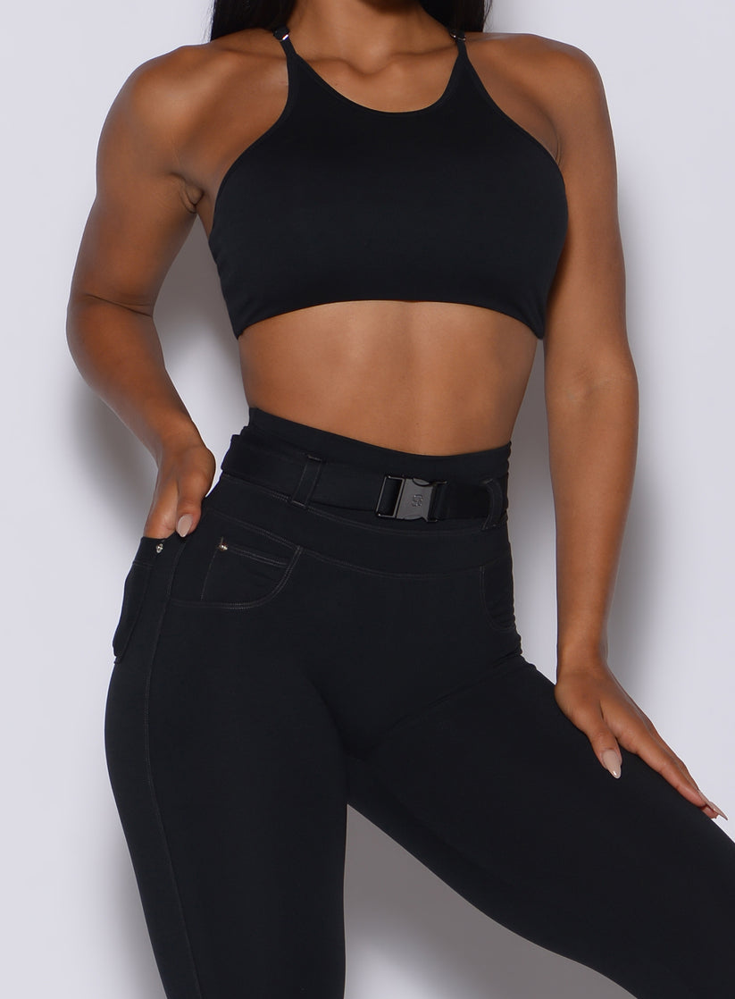 Peach Bottoms | Black | Bombshell Sportswear