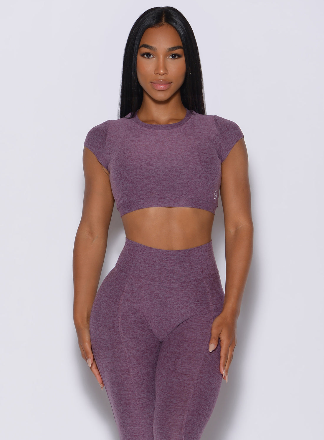 Open Back Tee | Regal Purple | Bombshell Sportswear
