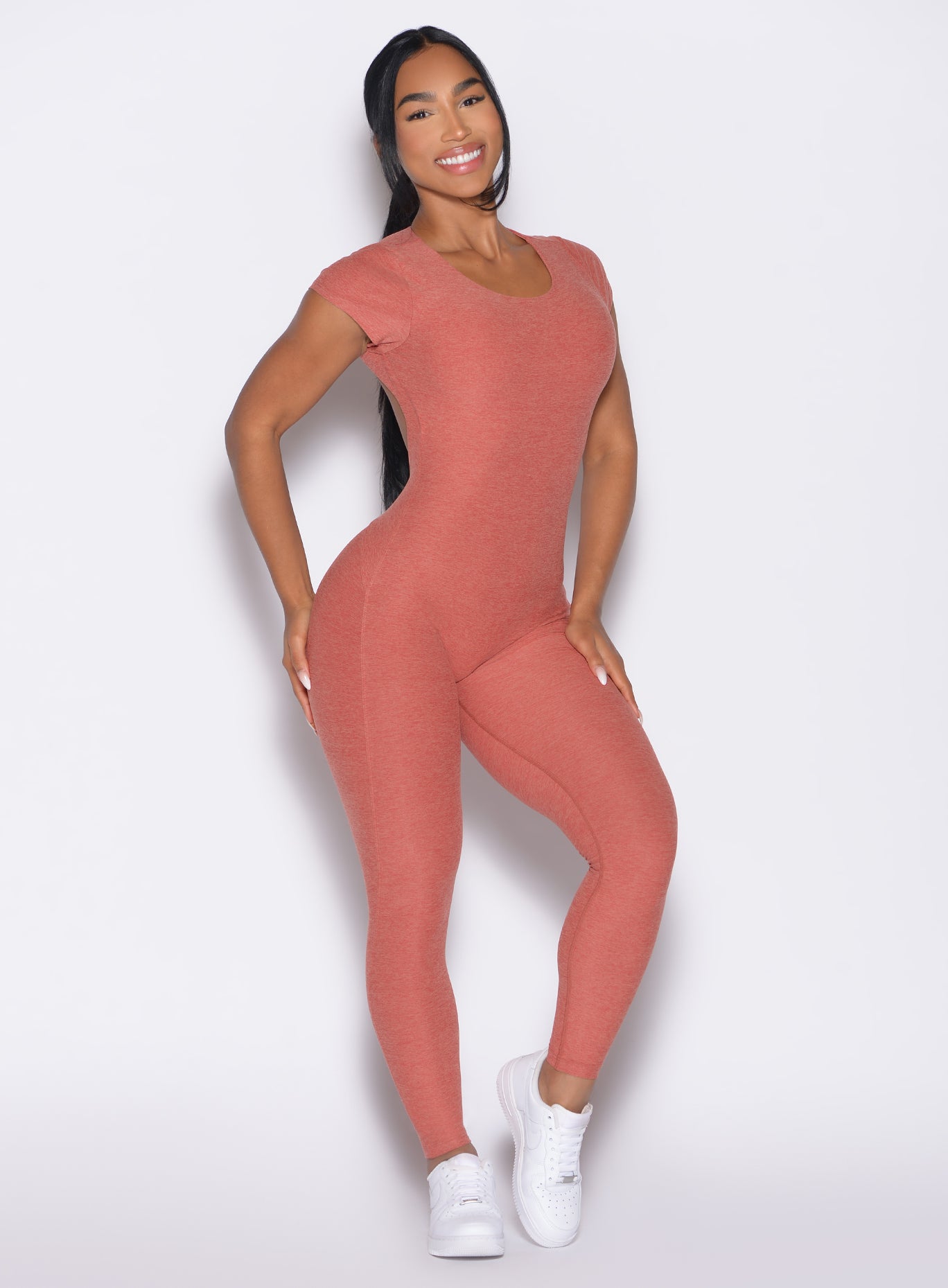 Peach Gym Bodysuit for Women | Bombshell Sportswear
