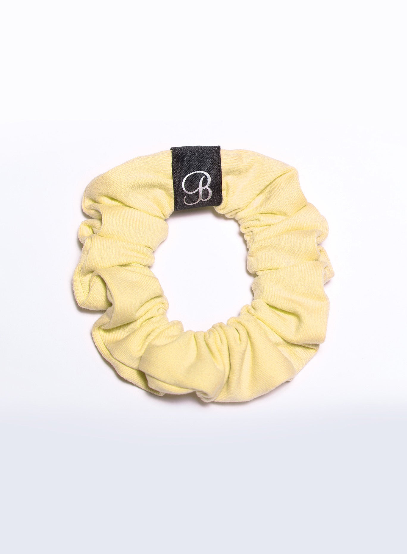 B Scrunchie | Soft Yellow | Bombshell Sportswear