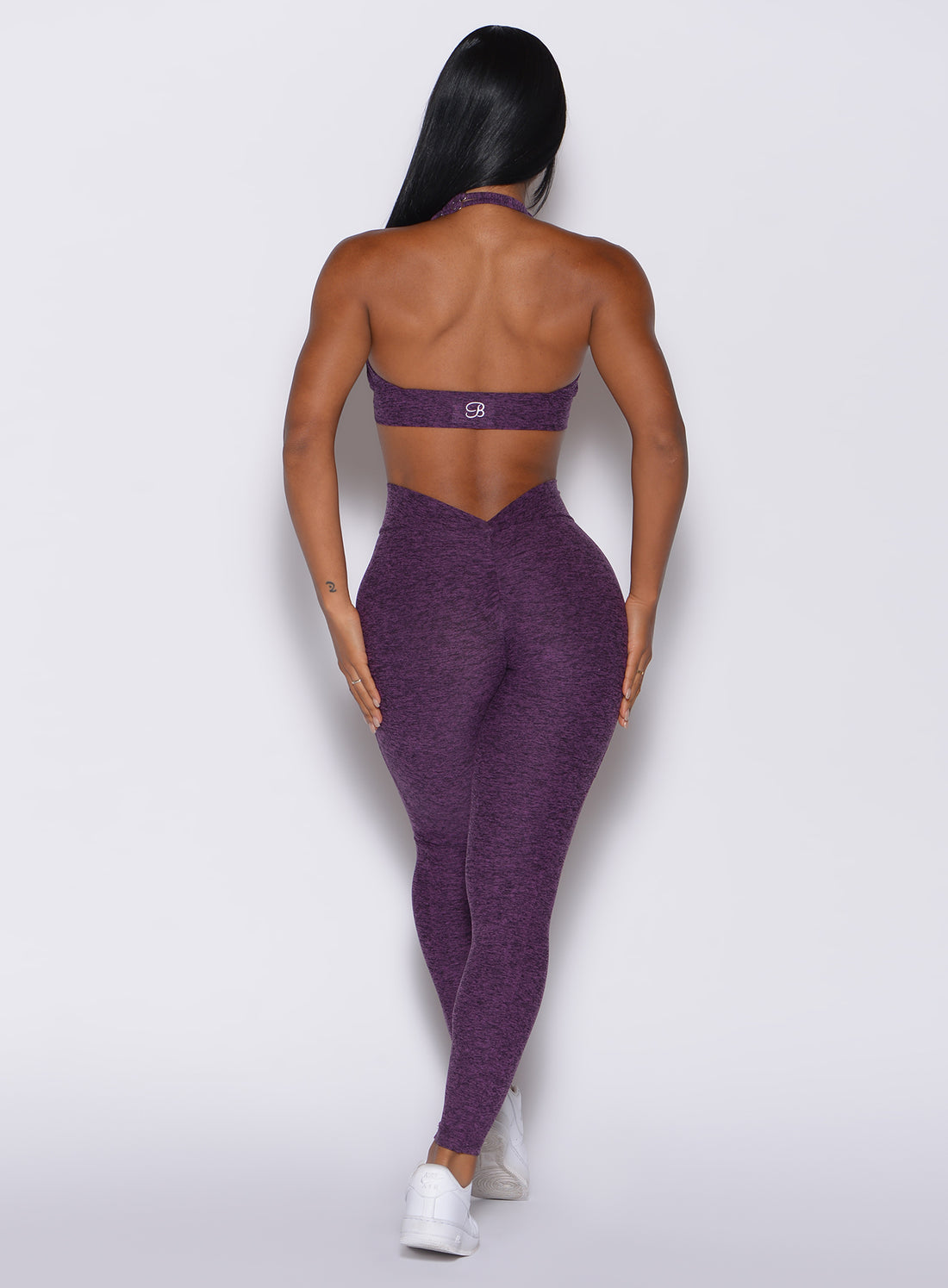 V Back Leggings | Purple Passion | Bombshell Sportswear