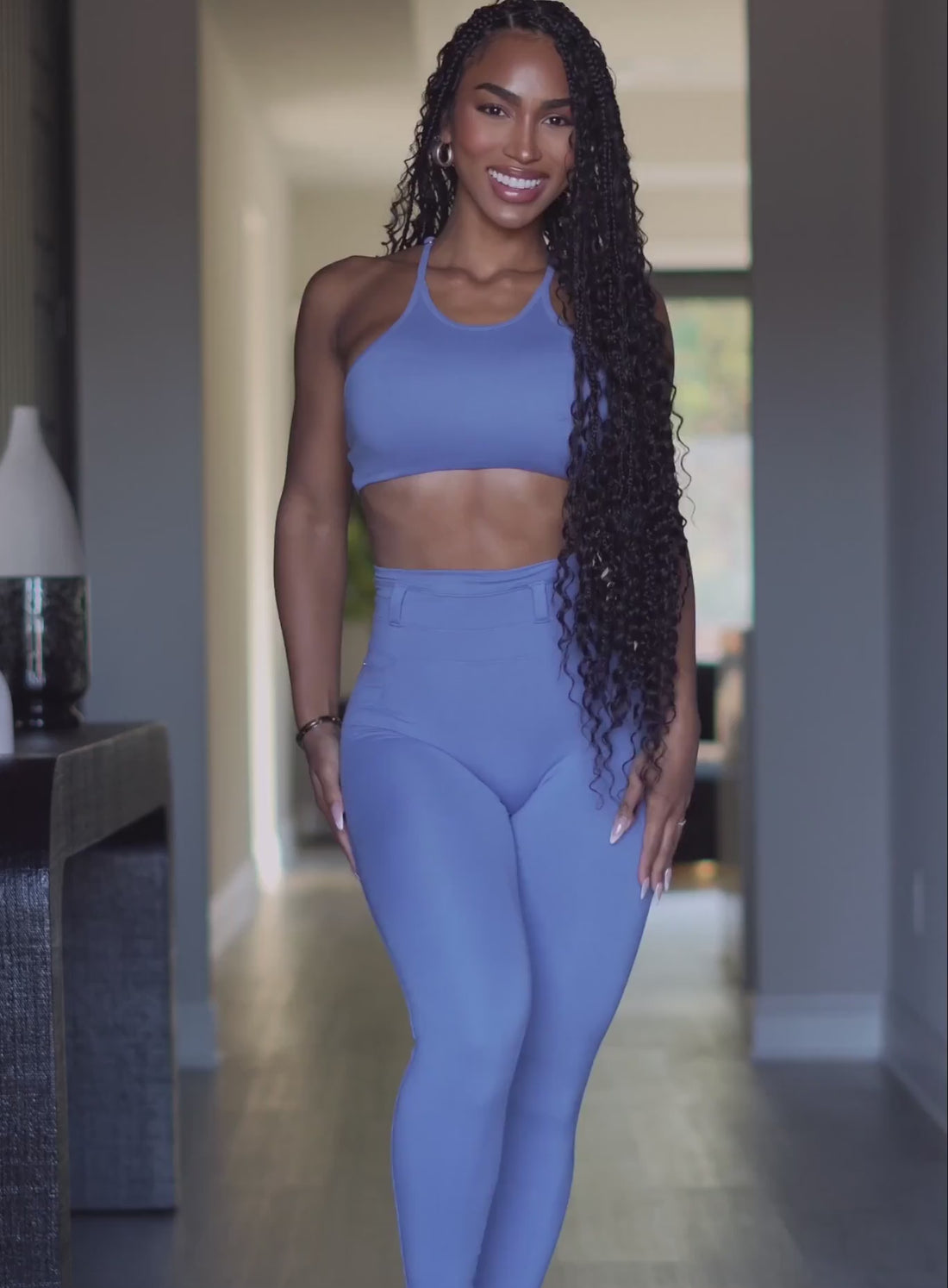 Peach Bottoms | Denim Blue | Bombshell Sportswear