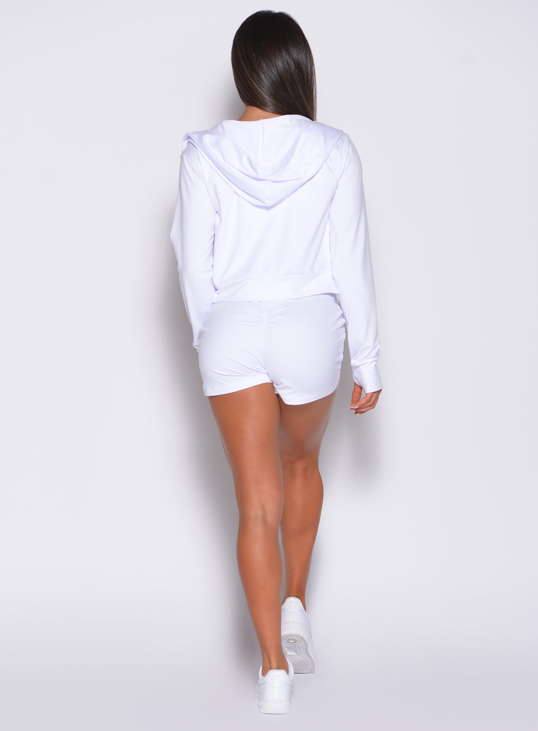 Jogger Shorts | Bright White | Bombshell Sportswear